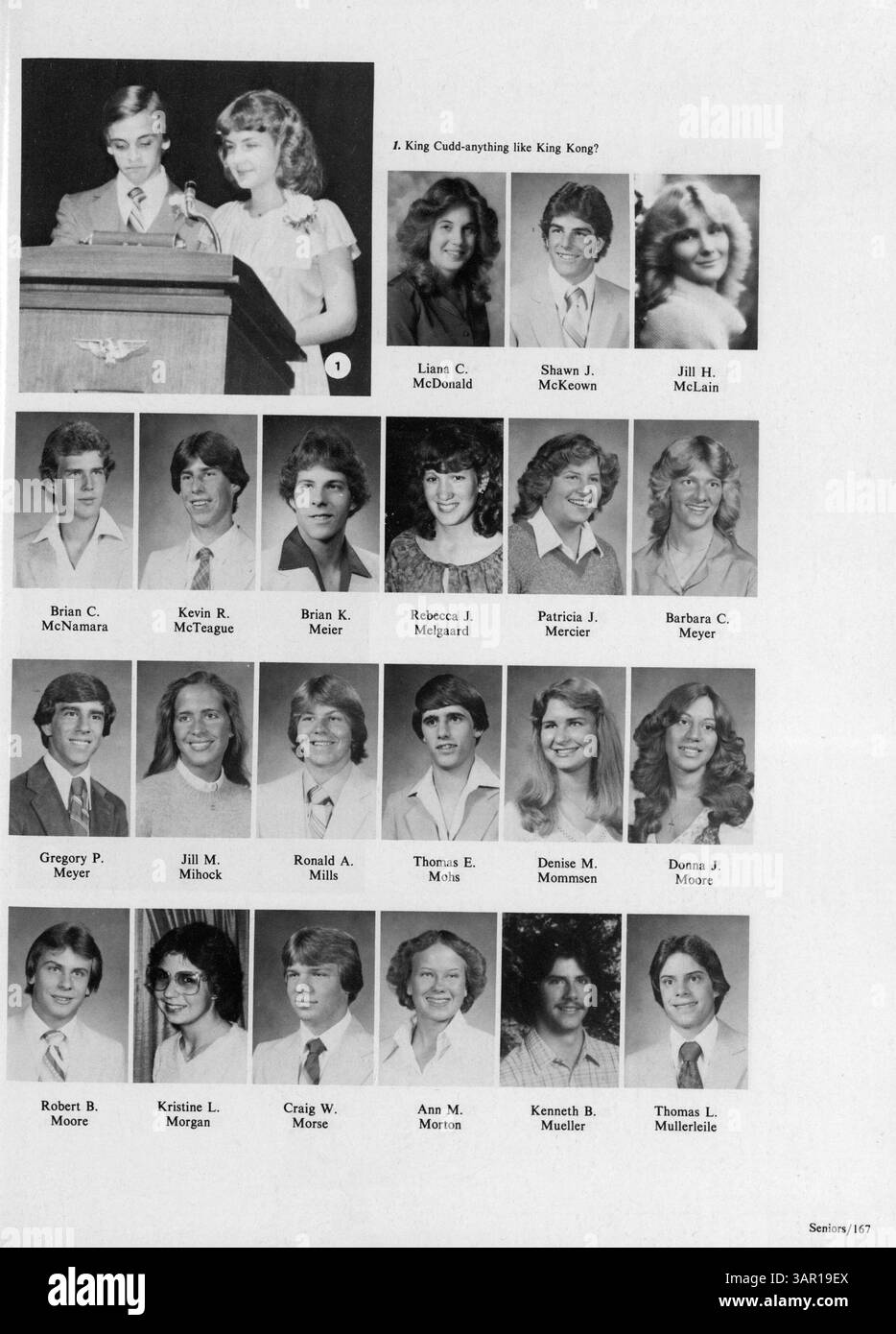 This high school annual captures moments from the 1980-1981 school year ...