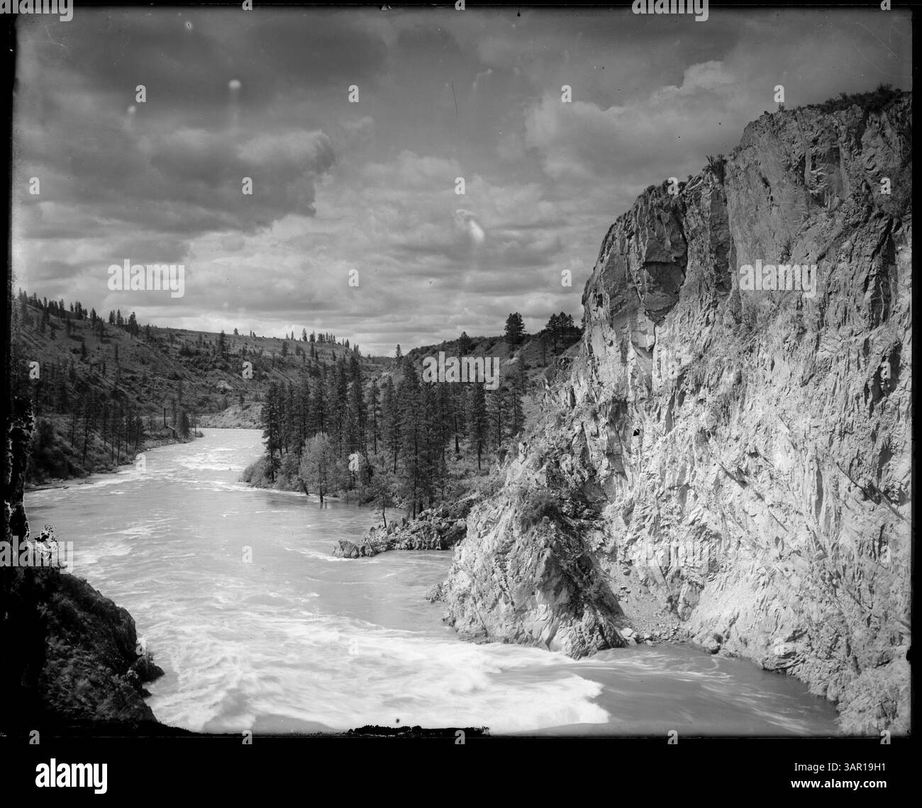 This photograph by Lee Moorhouse shows the Spokane River near its mouth ...