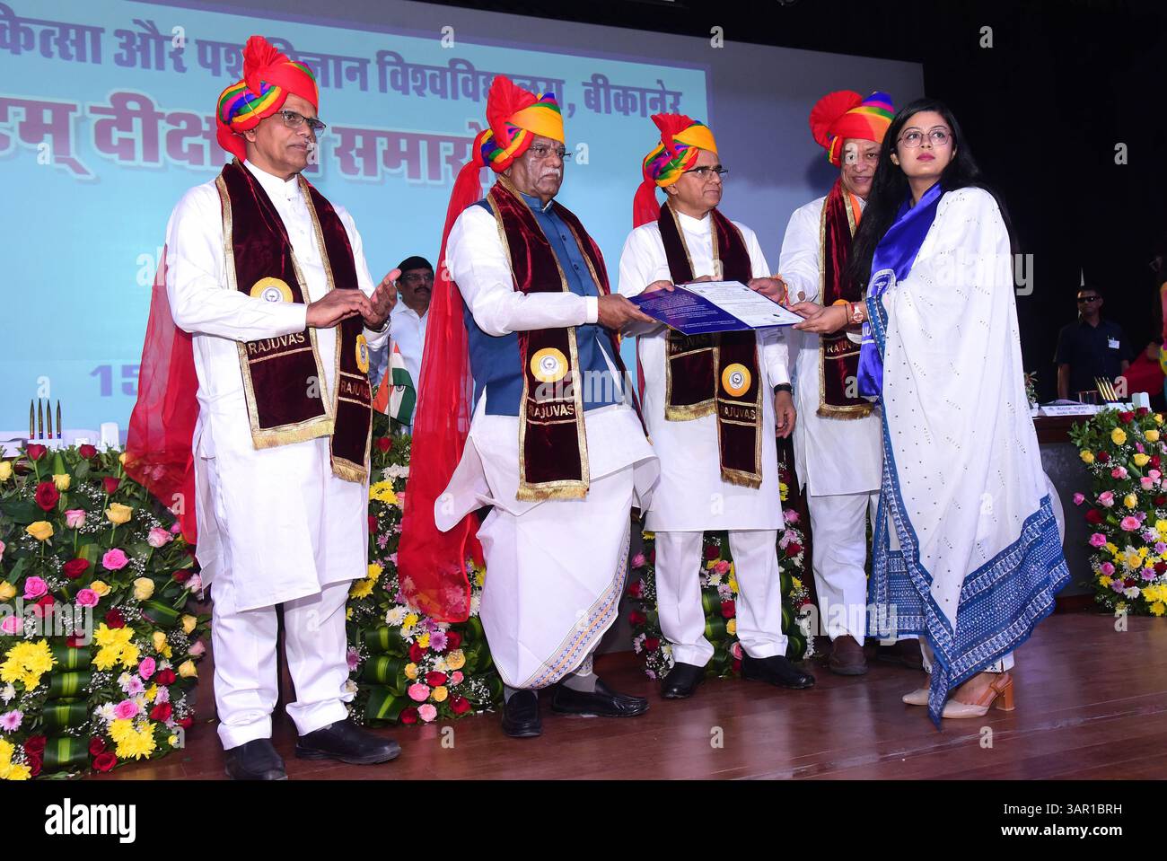 Bikaner, India. 15th Apr, 2025. During auspicious occasion of Poonam ...