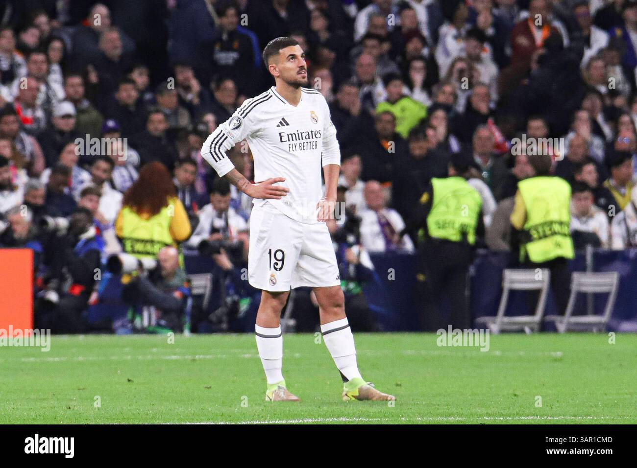 UEFA Champions League soccer match Real Madrid vs Arsenal at Santiago ...
