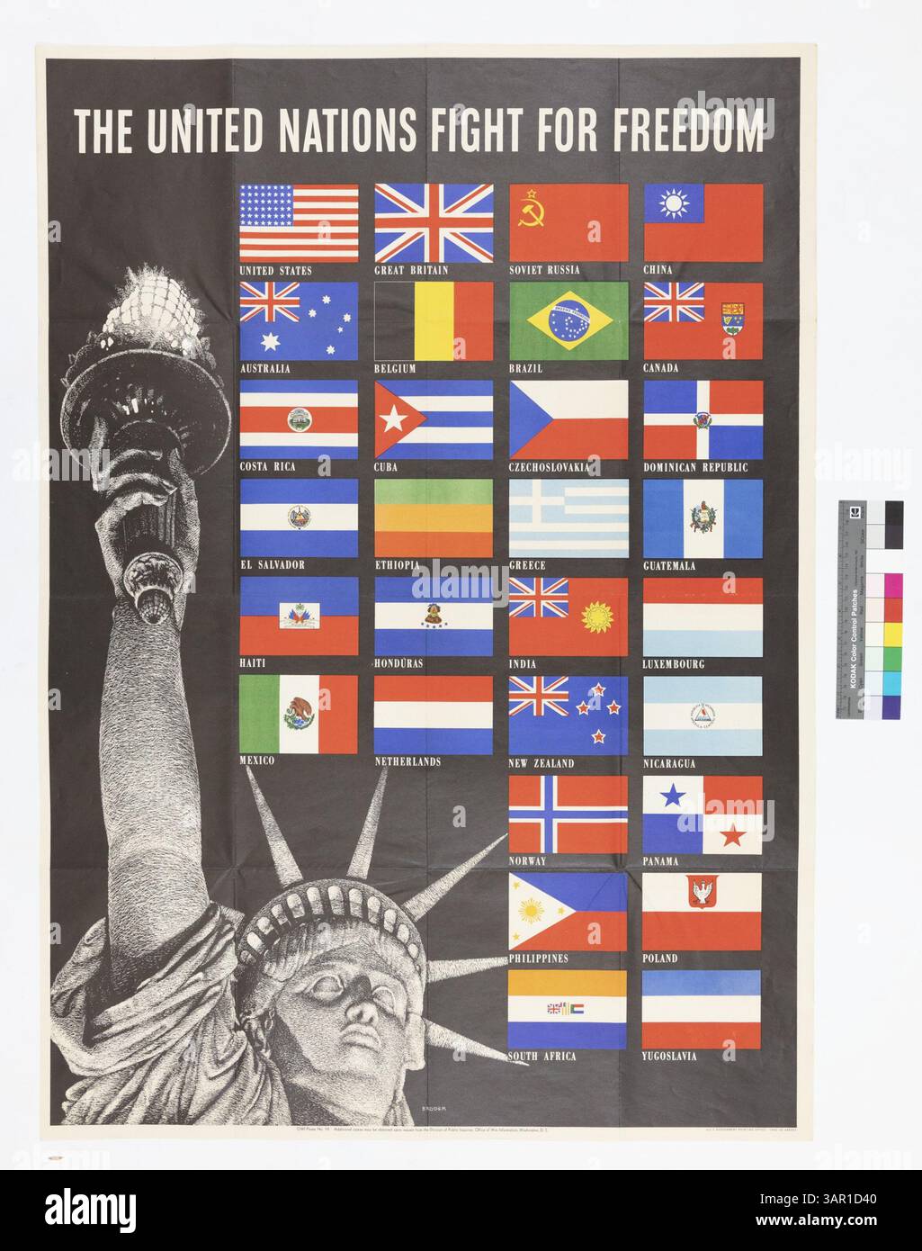 A World War II-era poster promoting the United Nations' fight for ...