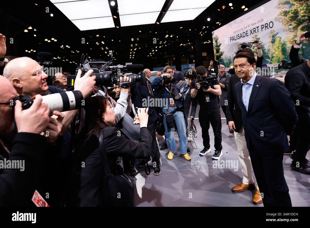 New York, United States. 16th Apr, 2025. President and CEO of Hyundai ...