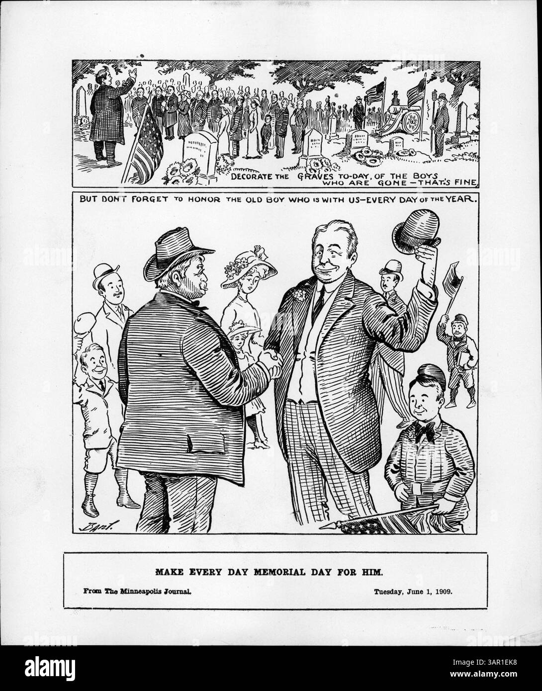 The image shows two panels highlighting the message of remembering ...