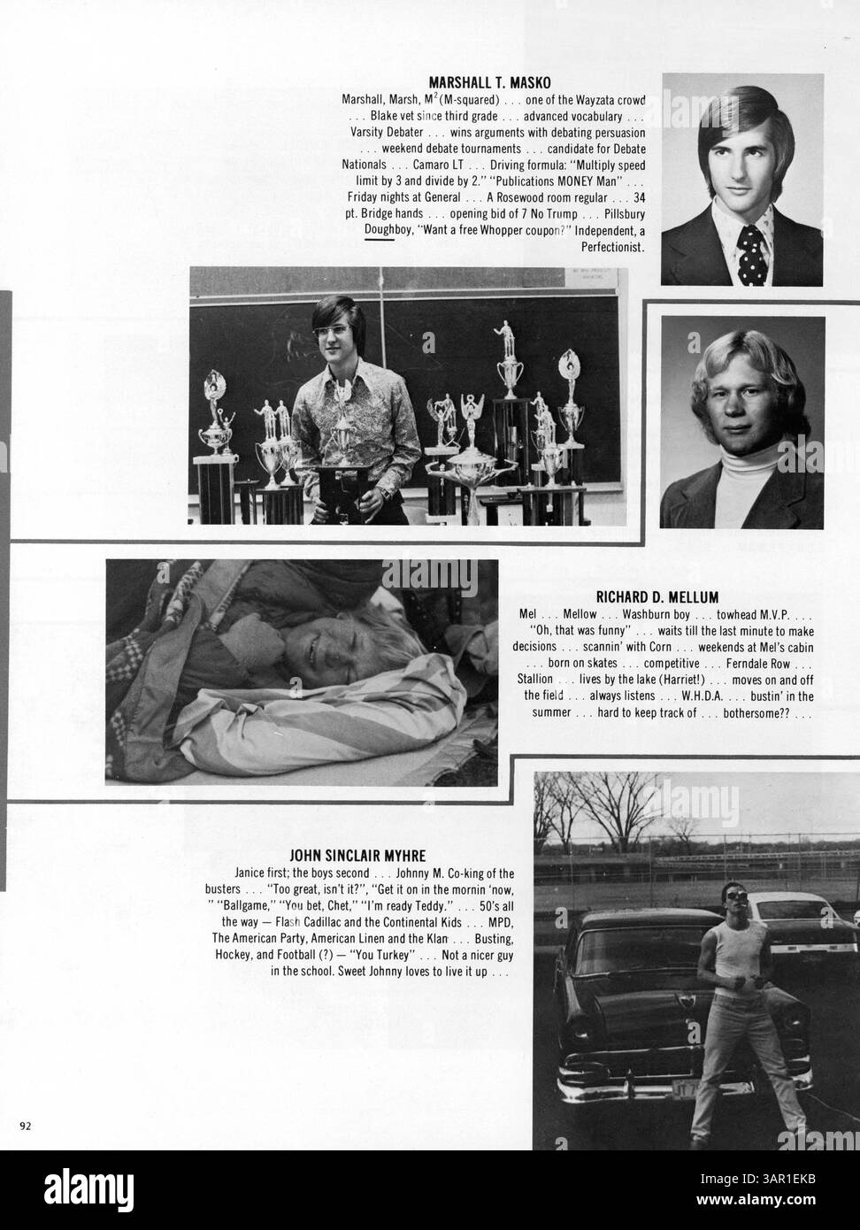 The 1975 Blake Yearbook, Bravura, documents the students, teachers ...