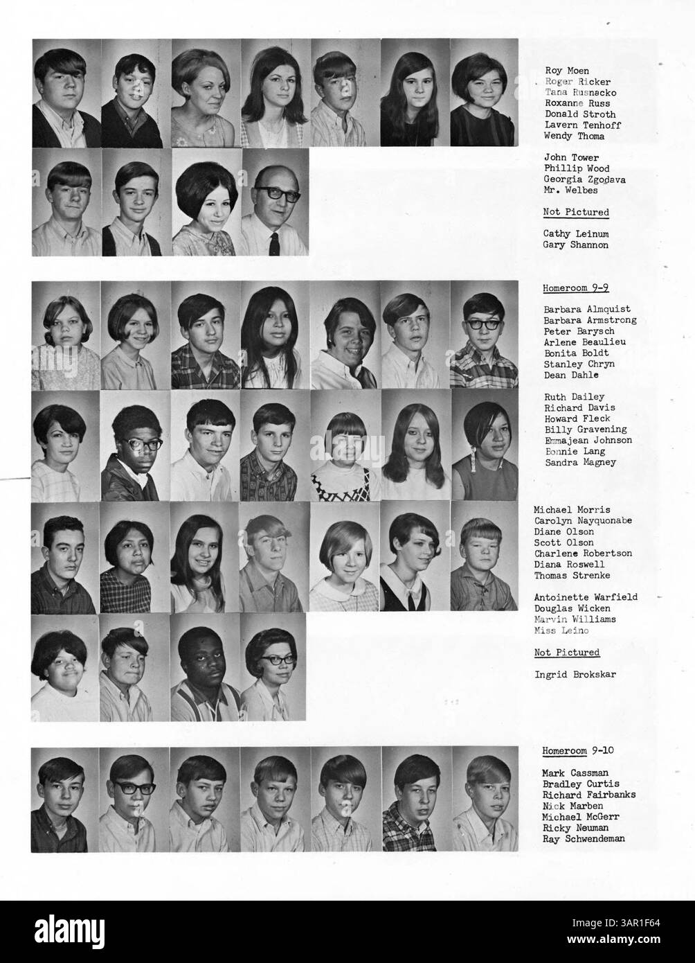The Phillips Jr. High Yearbook from 1968, documenting students ...