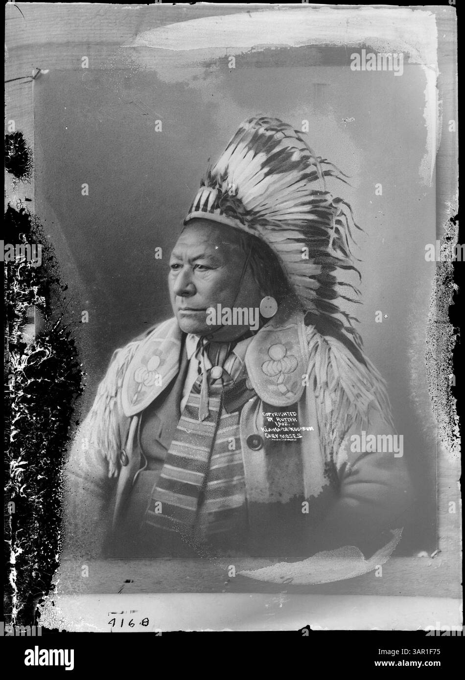 Drawing of Kla-ka-ta-koo-sum, Chief Moses, Columbia River Indians. This ...