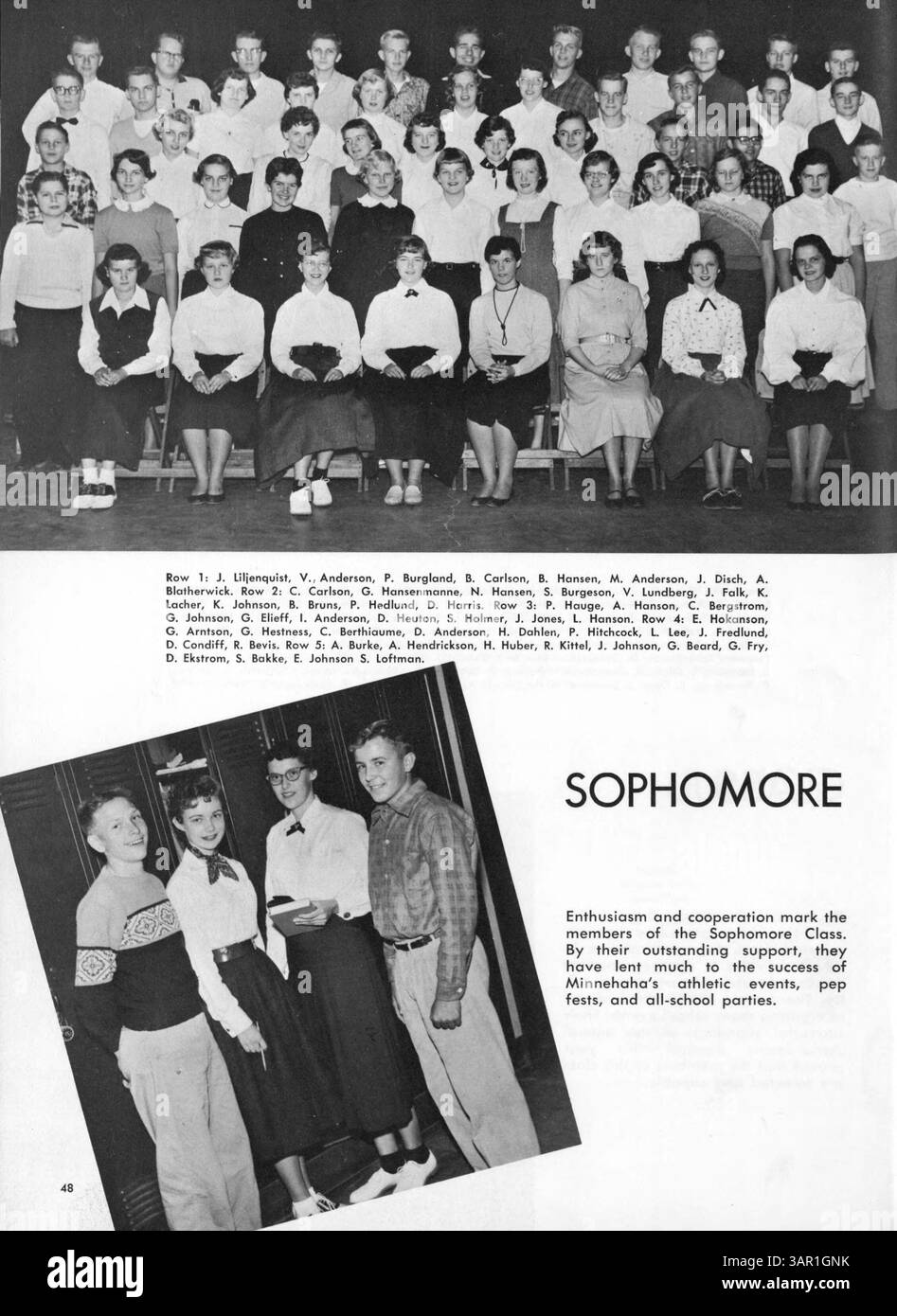 Minnehaha Academy's 1955 'Antler' yearbook reflects on the school year ...