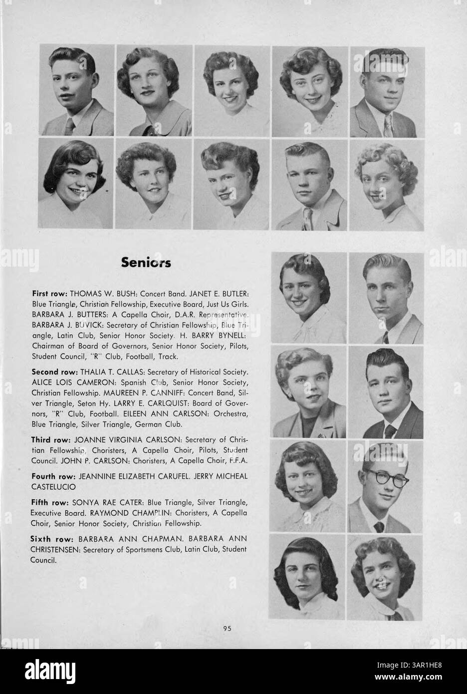 This yearbook from 1951 showcases Roosevelt High School’s activities ...