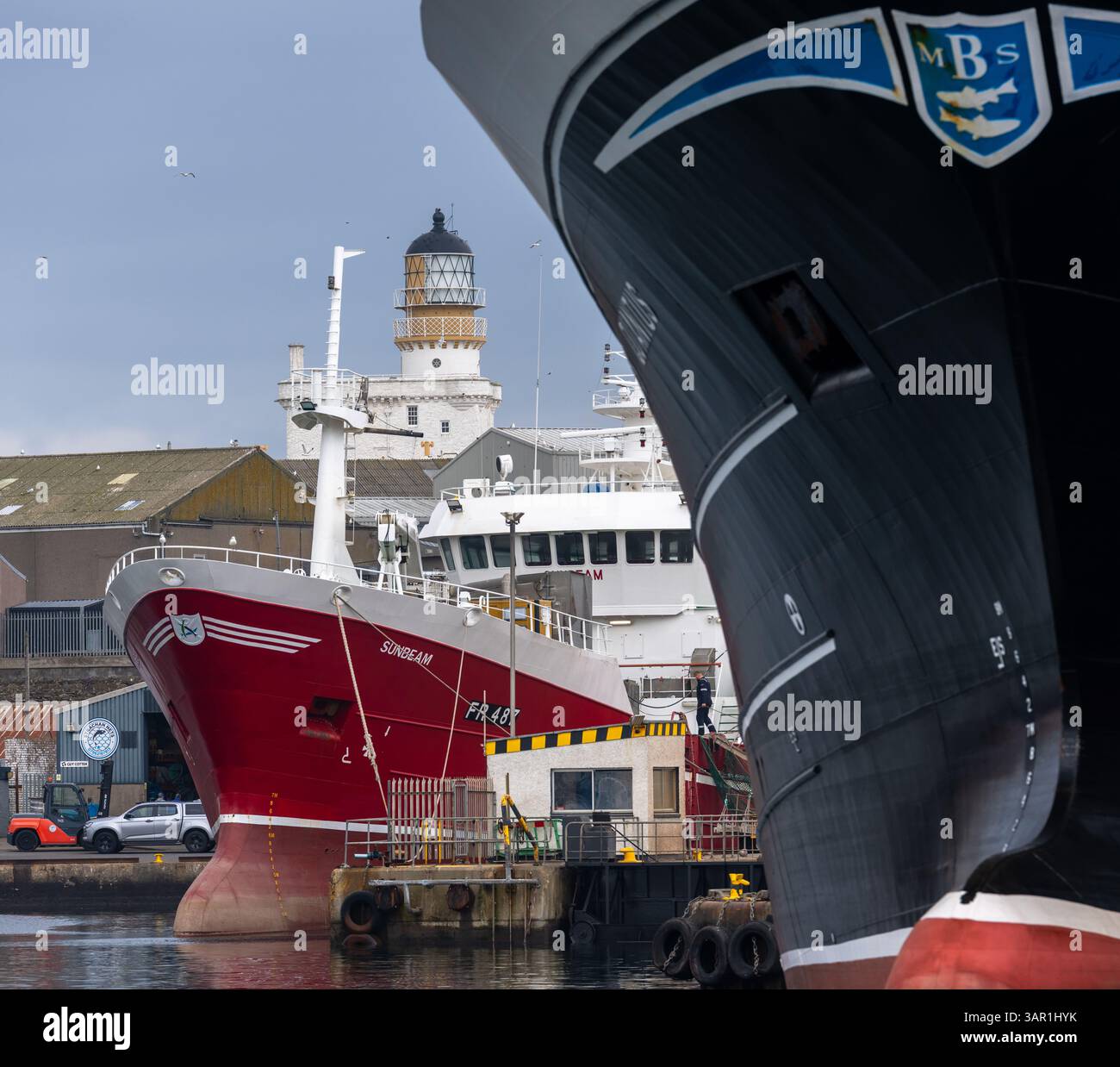 15 April 2025. Fraserburgh,Aberdeenshire,Scotland. This is a view of ...