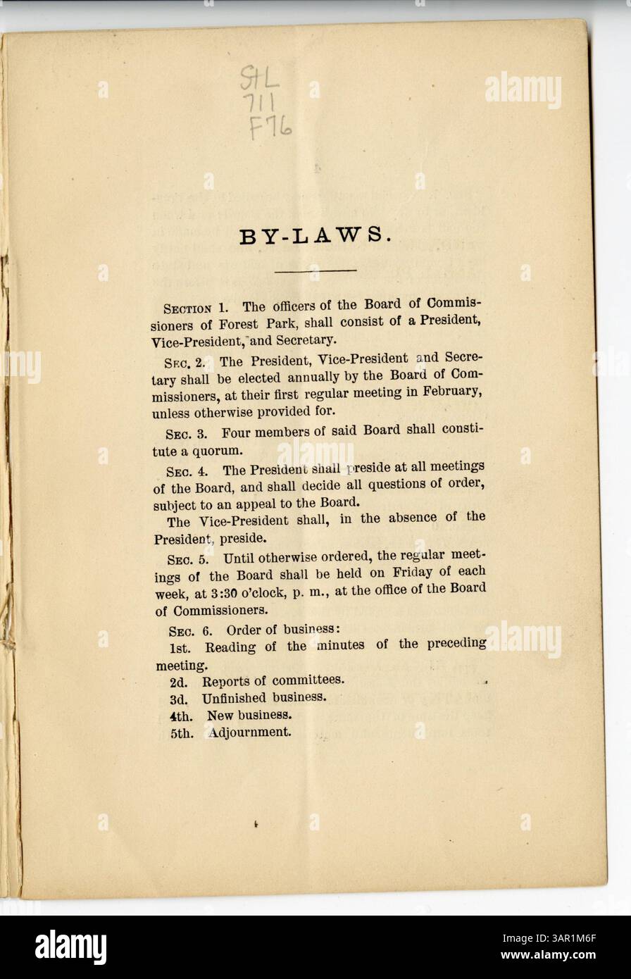 These by-laws outline the rules and regulations for the management and ...