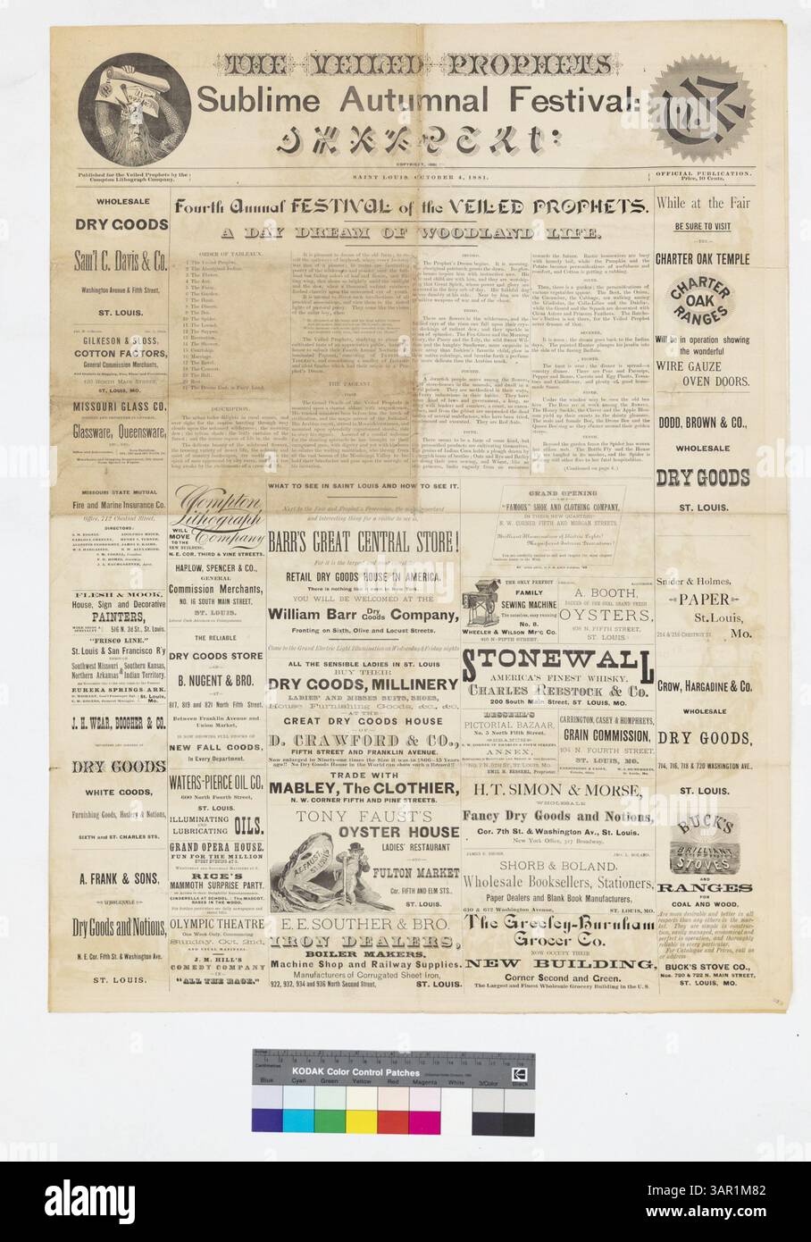 The Fourth Annual Festival of the Veiled Prophets, also known as the ...