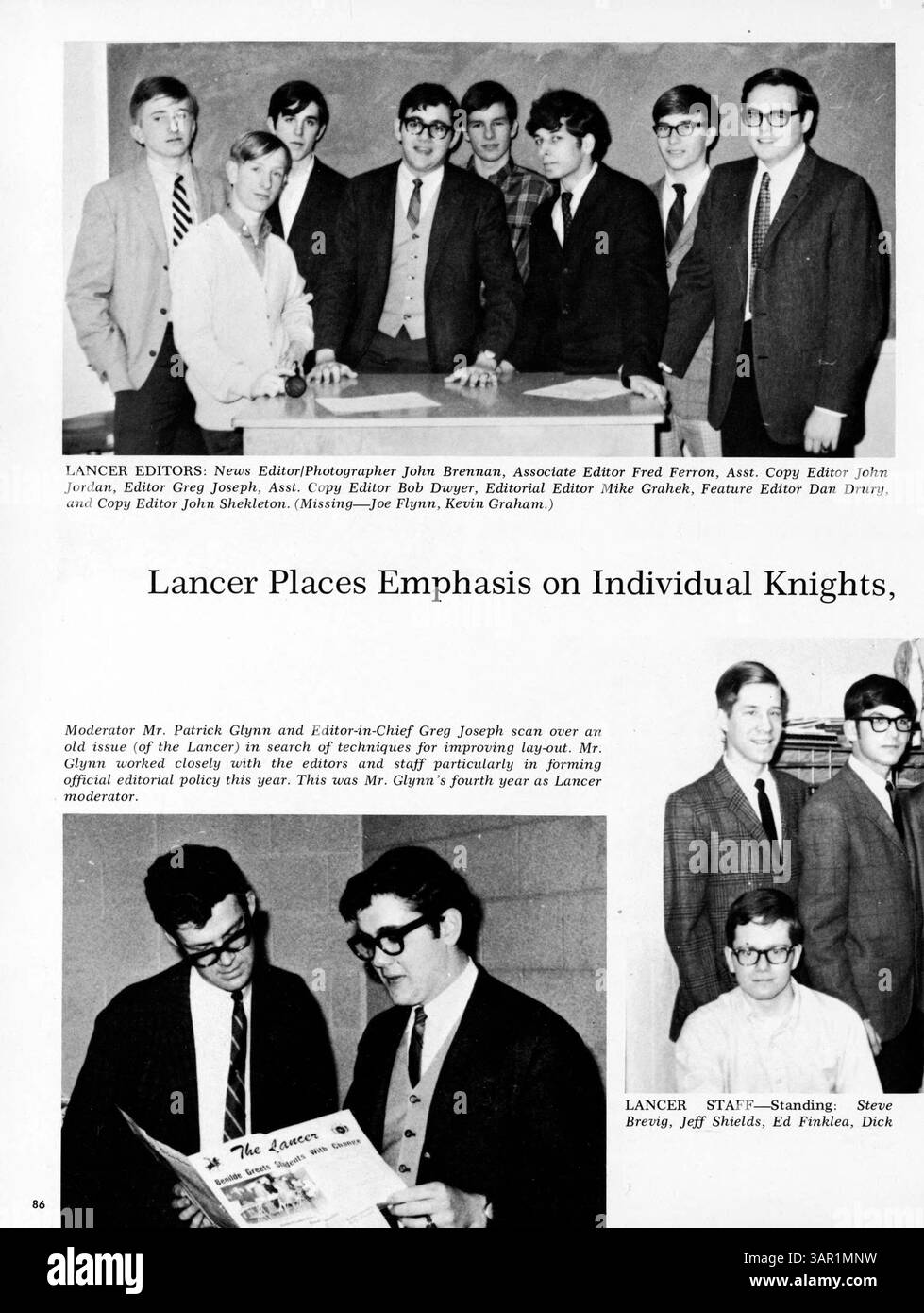 The 1969 Benilde High yearbook features portraits of students, teachers ...