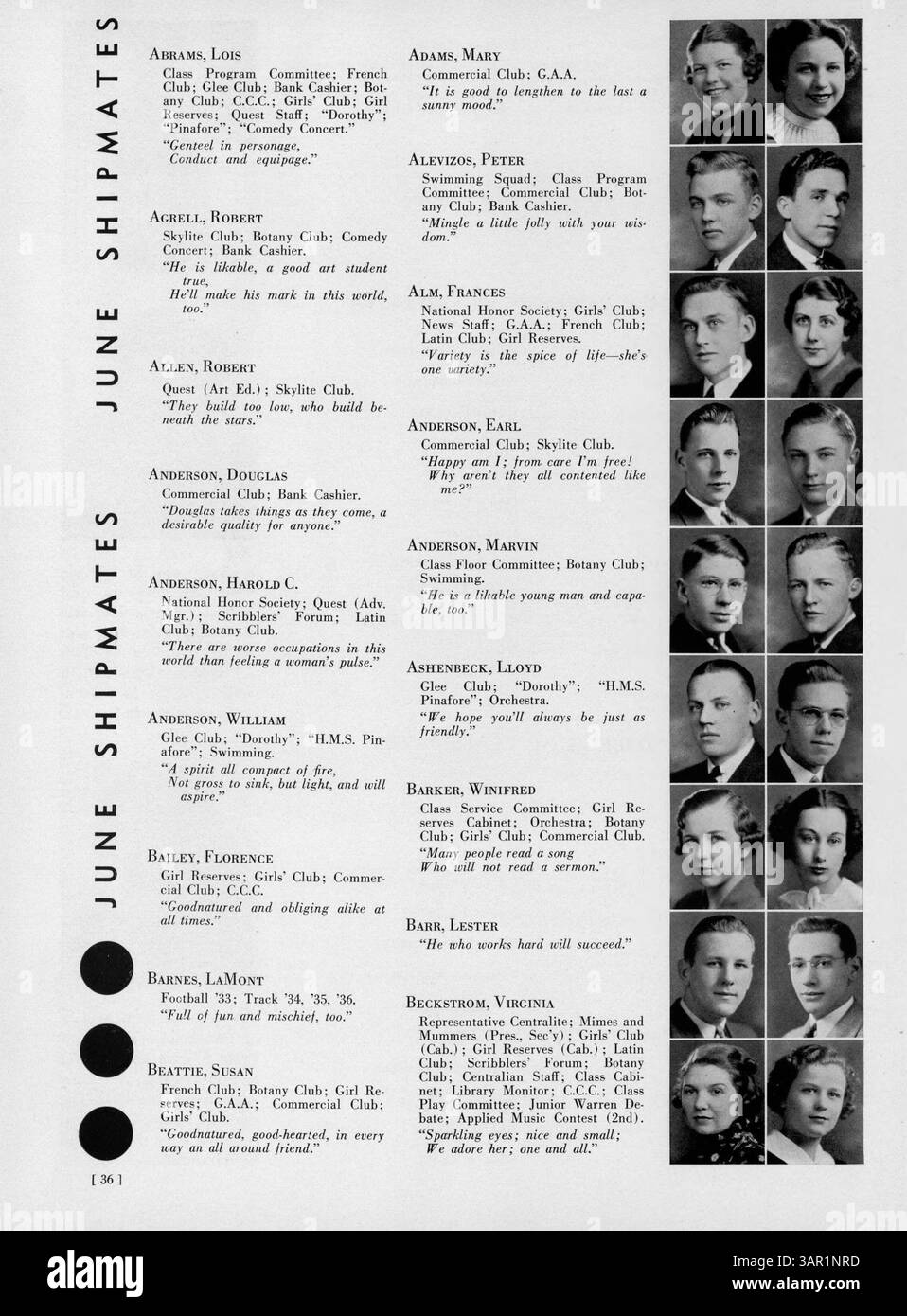 The 1936 edition of 'Centralian' captures the events, students ...