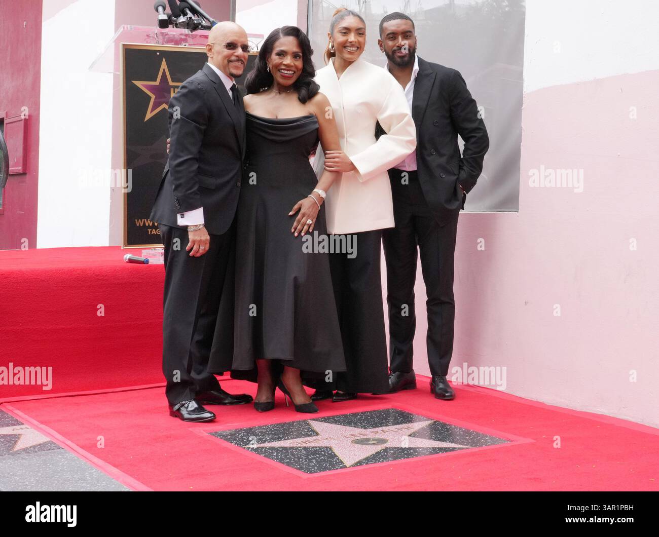 Los Angeles, USA. 16th Apr, 2025. (L-R) Vincent Hughes, Sheryl Lee ...