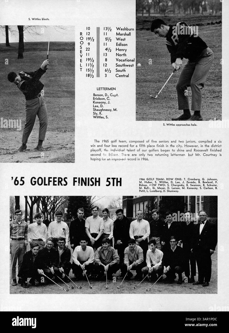 The 1966 Sagamore Yearbook from Roosevelt High School documents student ...