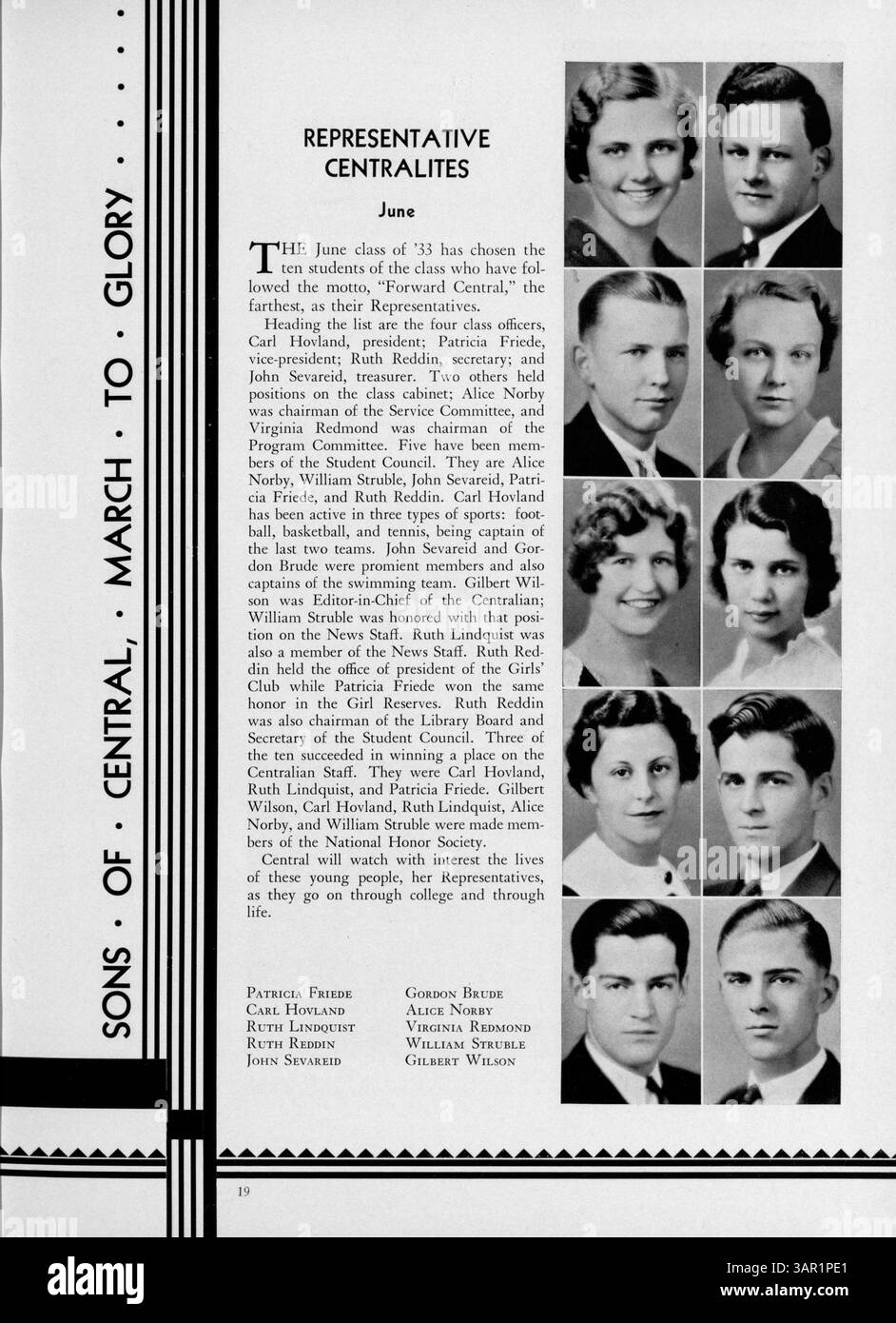 The Centralian 1933 Yearbook captures the key events, students, faculty ...