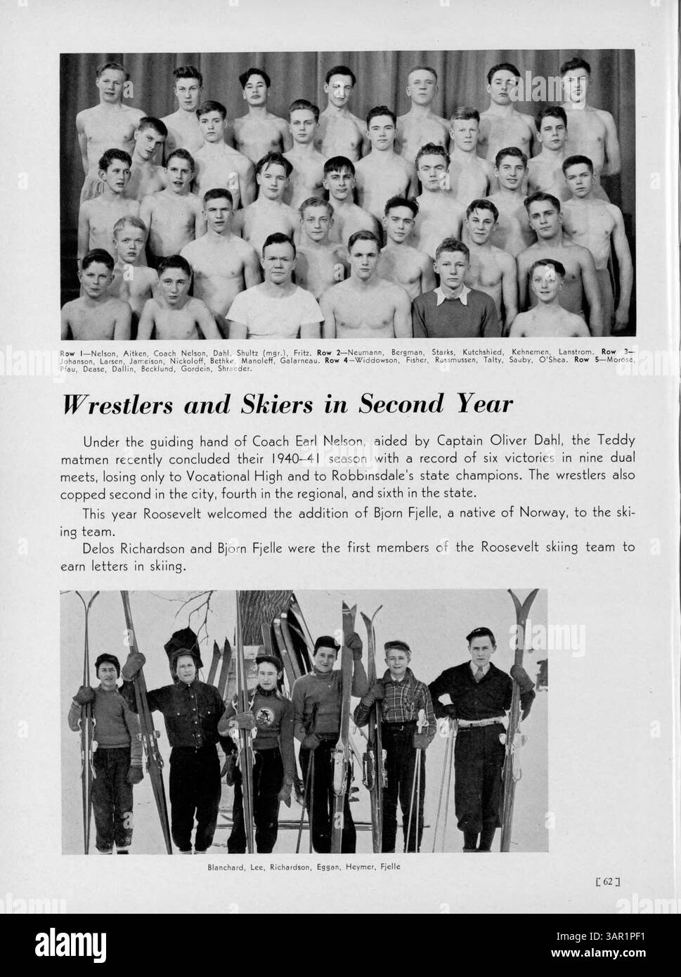 The 1941 Sagamore Yearbook from Roosevelt High School highlights key ...