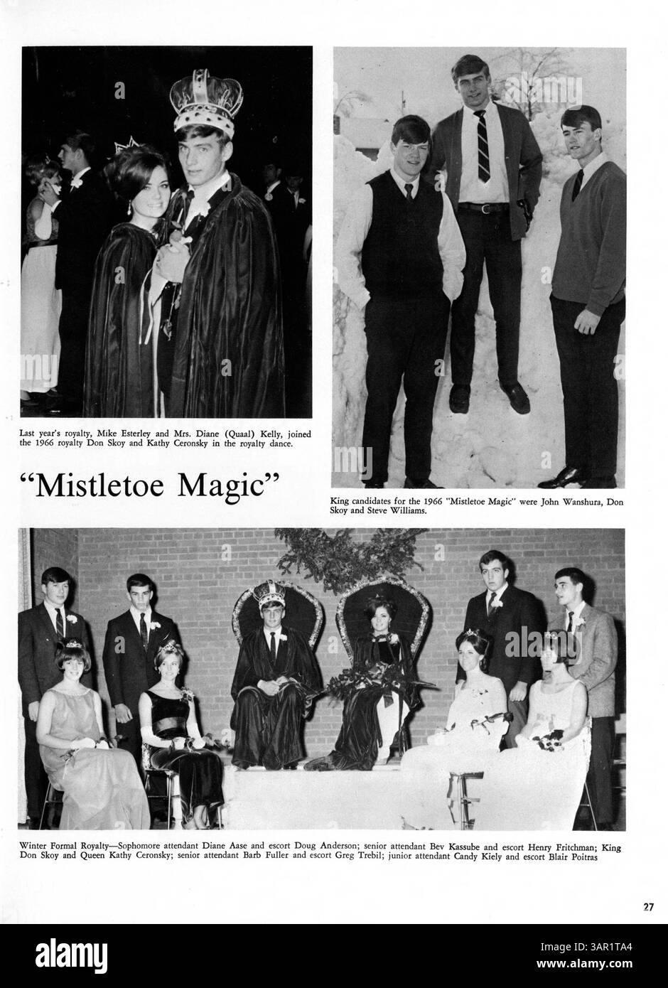 This 1967 yearbook for Kennedy High features profiles of students ...