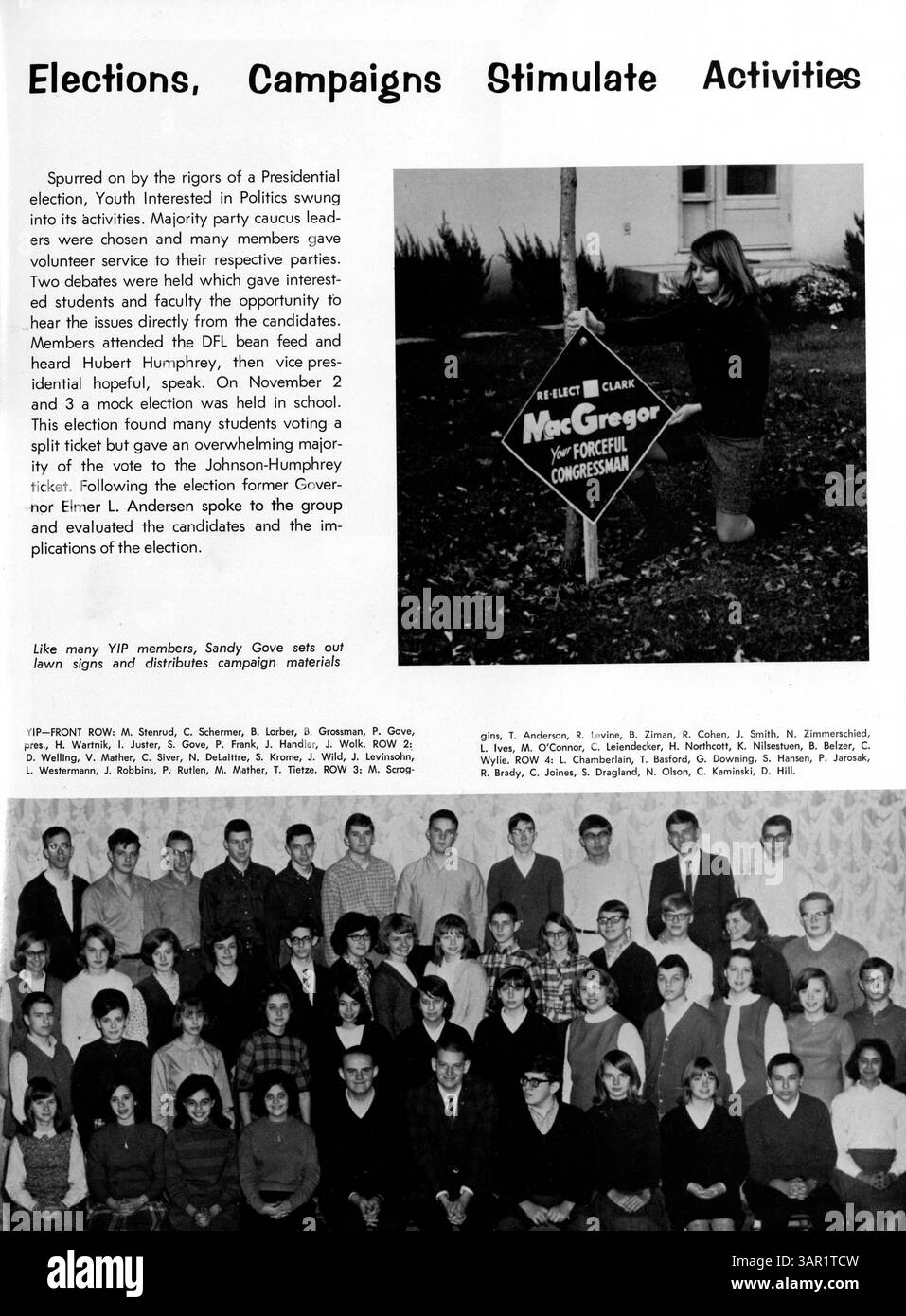 The 1965 yearbook, Echowan '65, from St. Louis Park High School ...