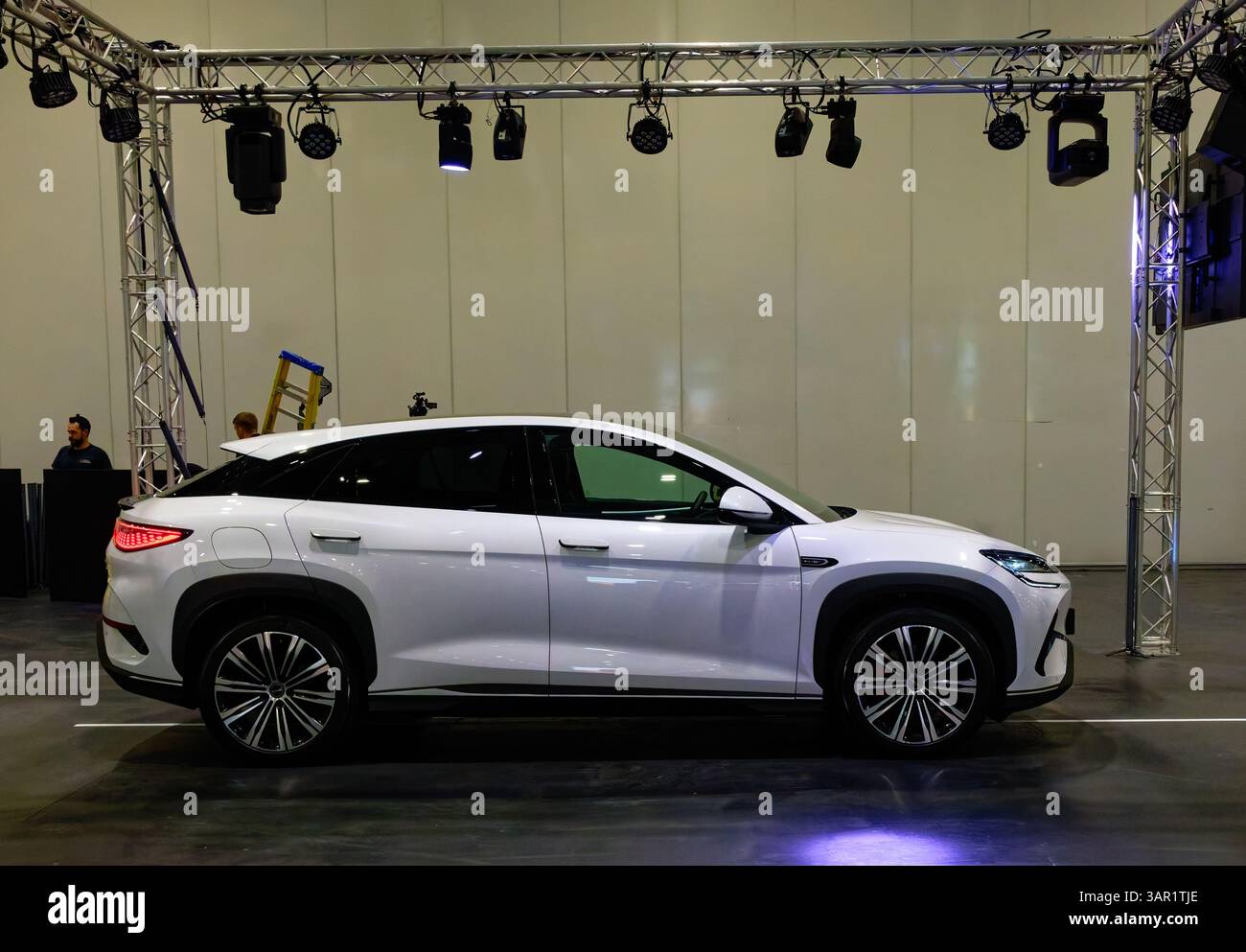 The BYD Sealion 7 electric car at the Everything Electric Show, London ...