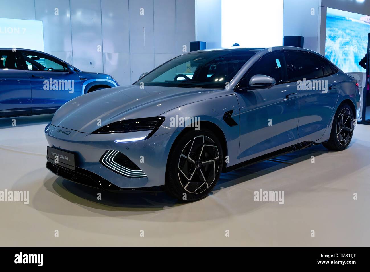 BYD electric car SEAL at the Everything Electric Show, London Excel ...