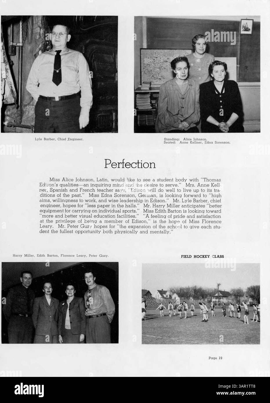 This yearbook captures the 1946-1947 academic year at Edison High School, featuring events like ...
