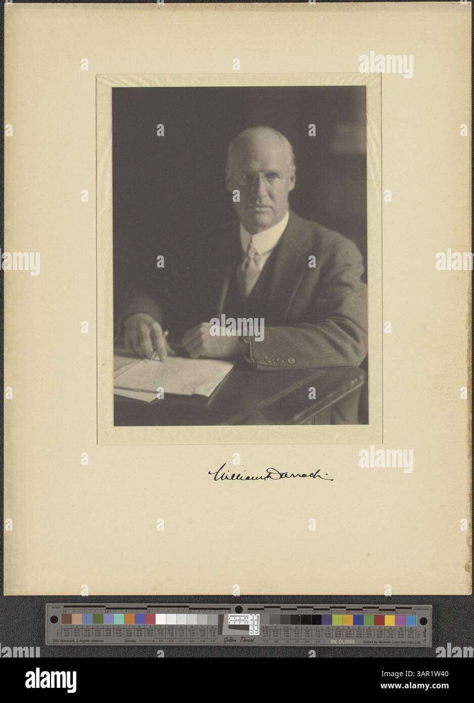 A photograph of William Darrach from the Doris Ulmann collection ...