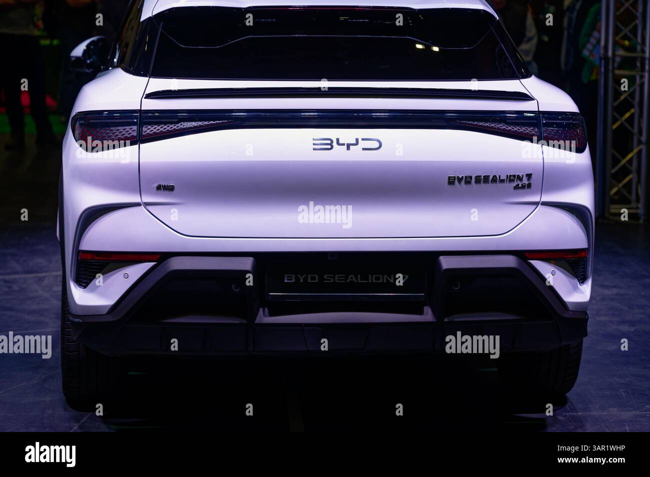 The BYD Sealion 7 electric car at the Everything Electric Show, London ...
