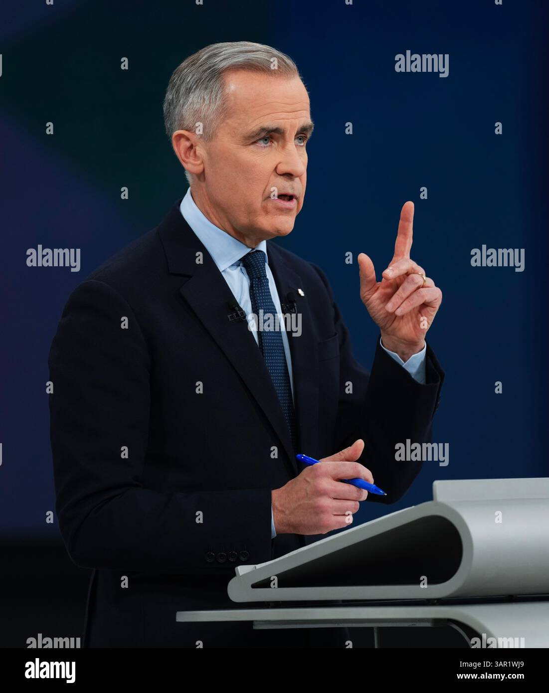 Montreal, Canada. 15th Apr, 2025. Liberal Leader Mark Carney speaks ...