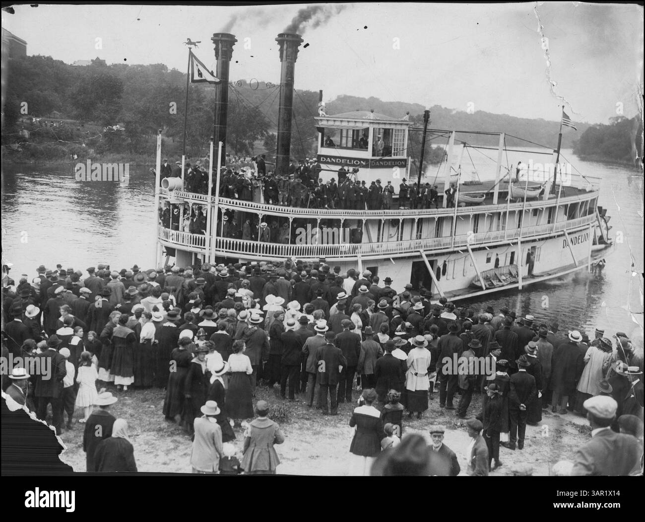 On the Fourth of July, the Dandelion riverboat docks at the Washington ...