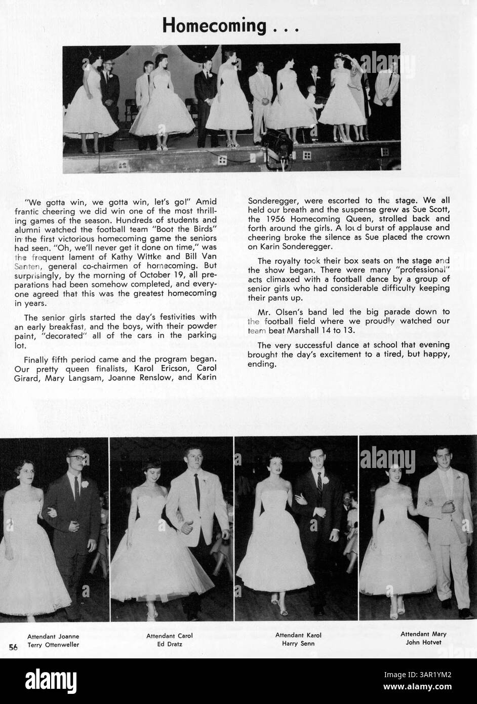 The 1957 Southwest High Yearbook, '1957 Wagistanian,' captures the ...