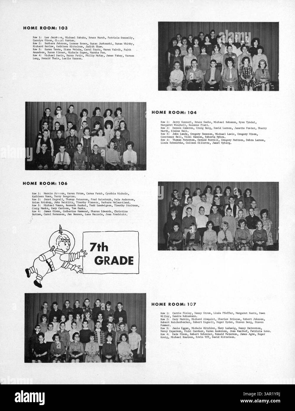 The 1963 Nokomis Junior High Yearbook, The Simokon, documents the ...