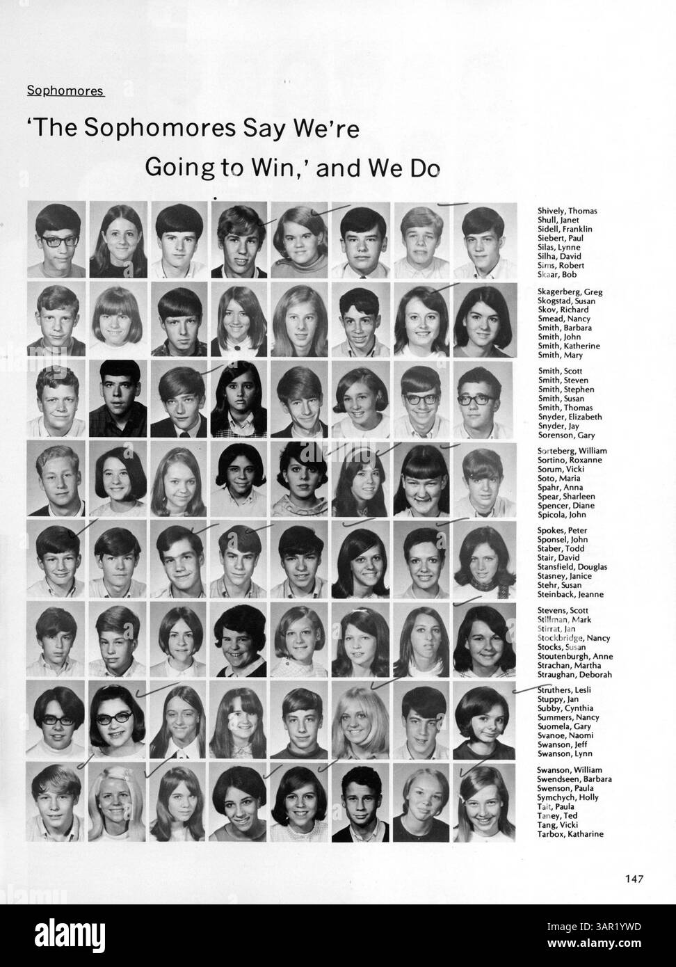 The 1969 Whigrean yearbook from Edina High School records the students ...