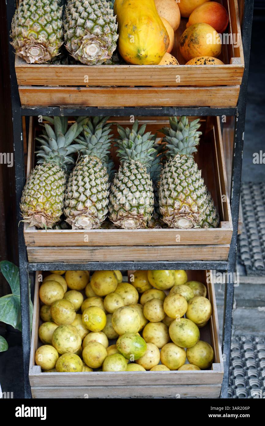 fresh fruits on a local farmers market on the maldives Stock Photo - Alamy