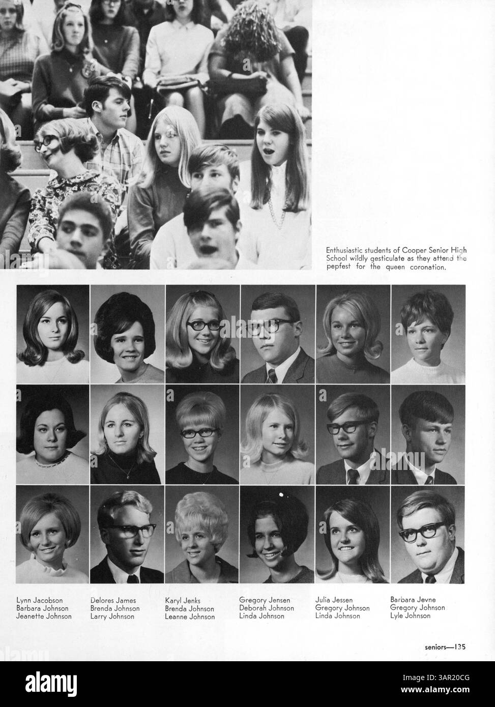 The 1969 yearbook from Cooper High School, 'Talons,' documents the ...