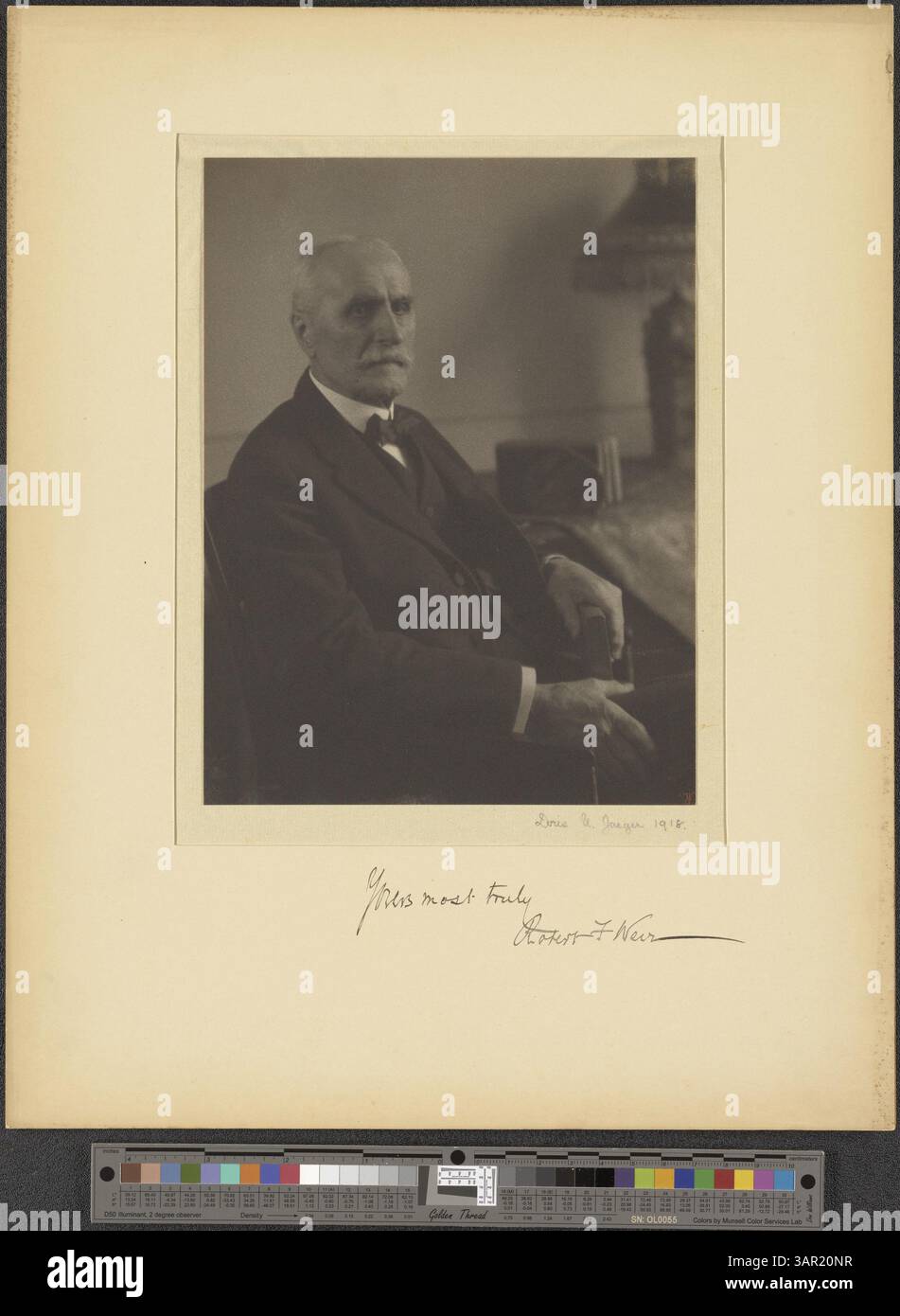 This photograph is a portrait of Robert F. Weir, from the Doris Ulmann ...
