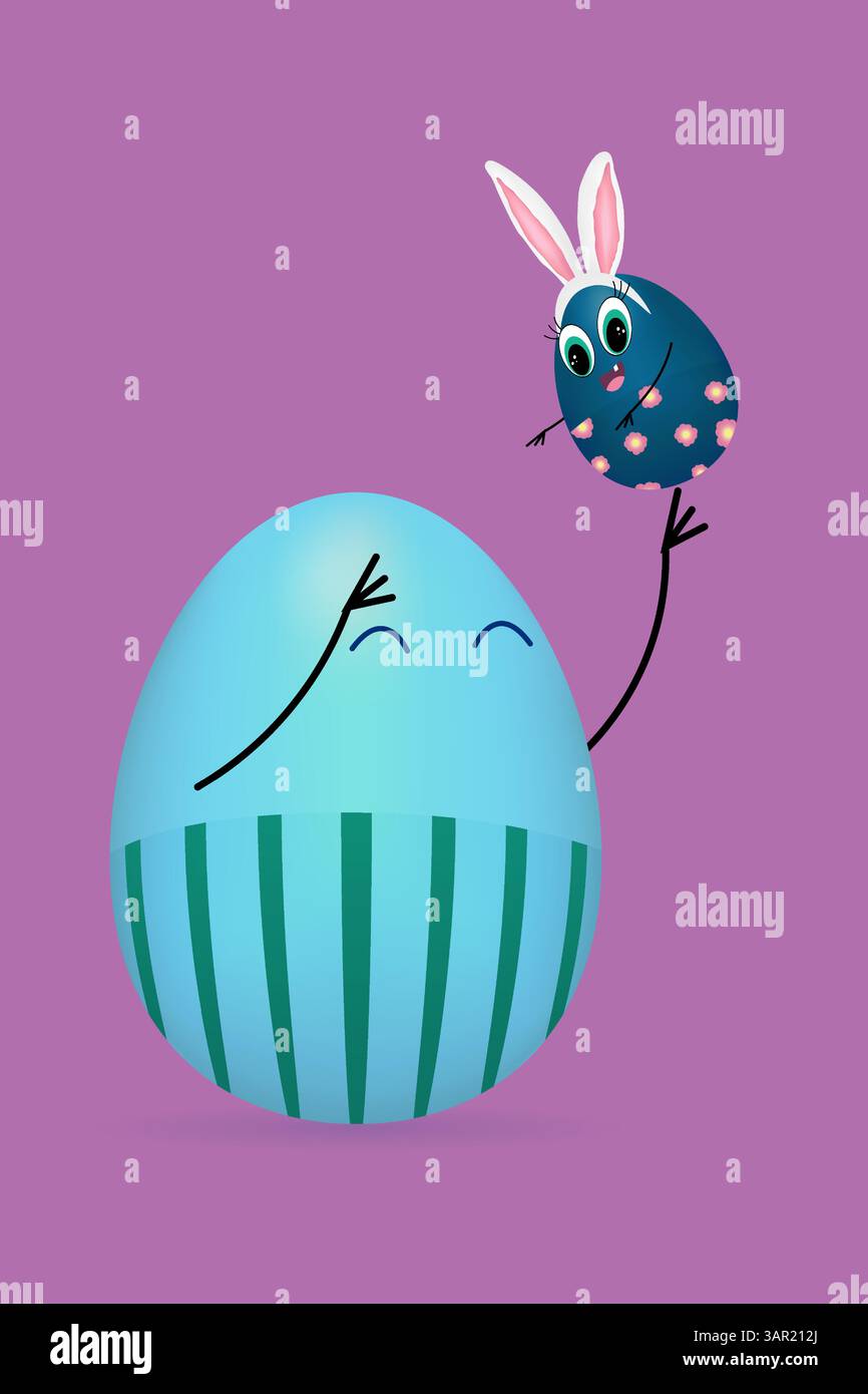 Happy family joyful father Stock Vector Images - Alamy