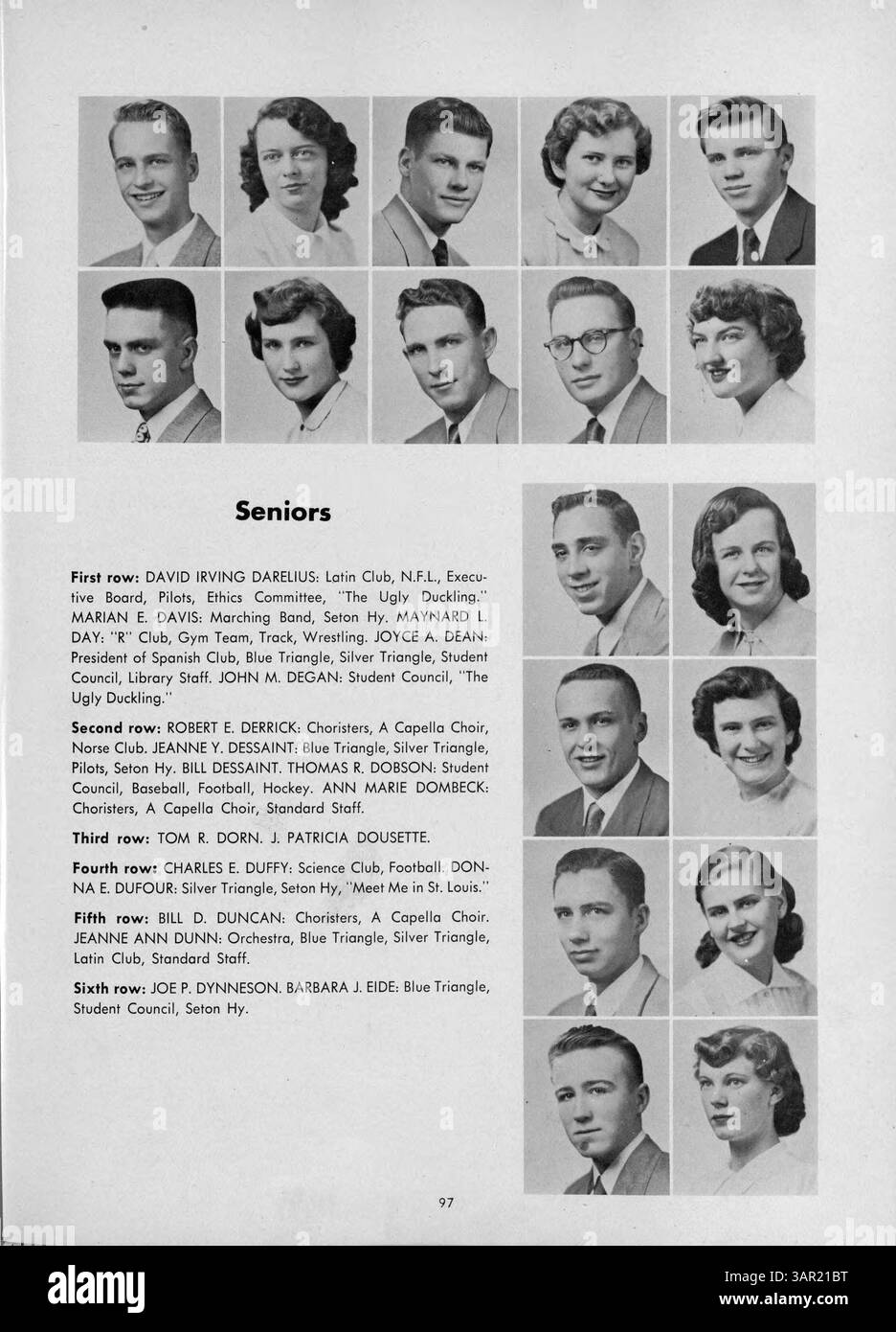The 1951 Roosevelt Yearbook, titled 'Sagamore,' documents the ...