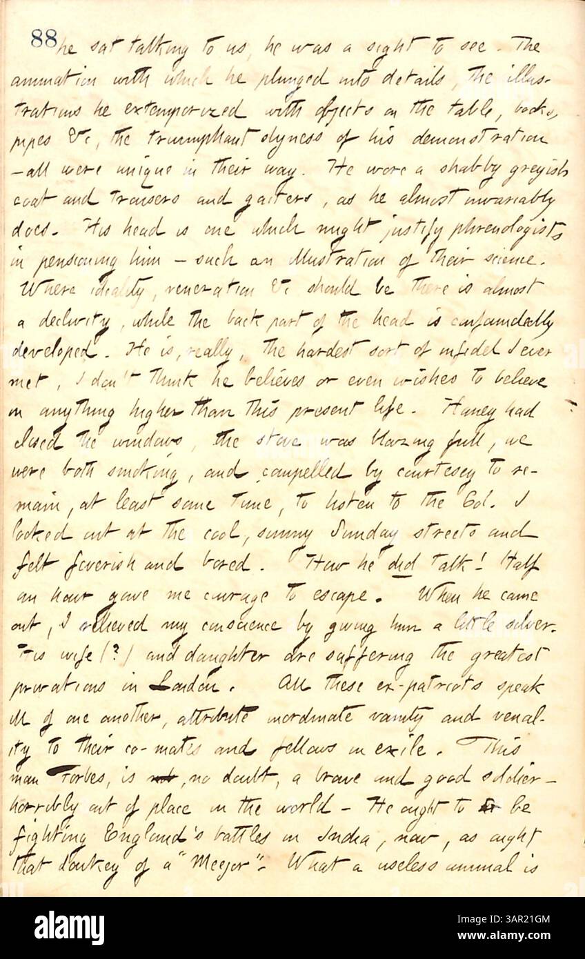 Thomas Butler Gunn's diary entry from January 30, 1859, describes a ...