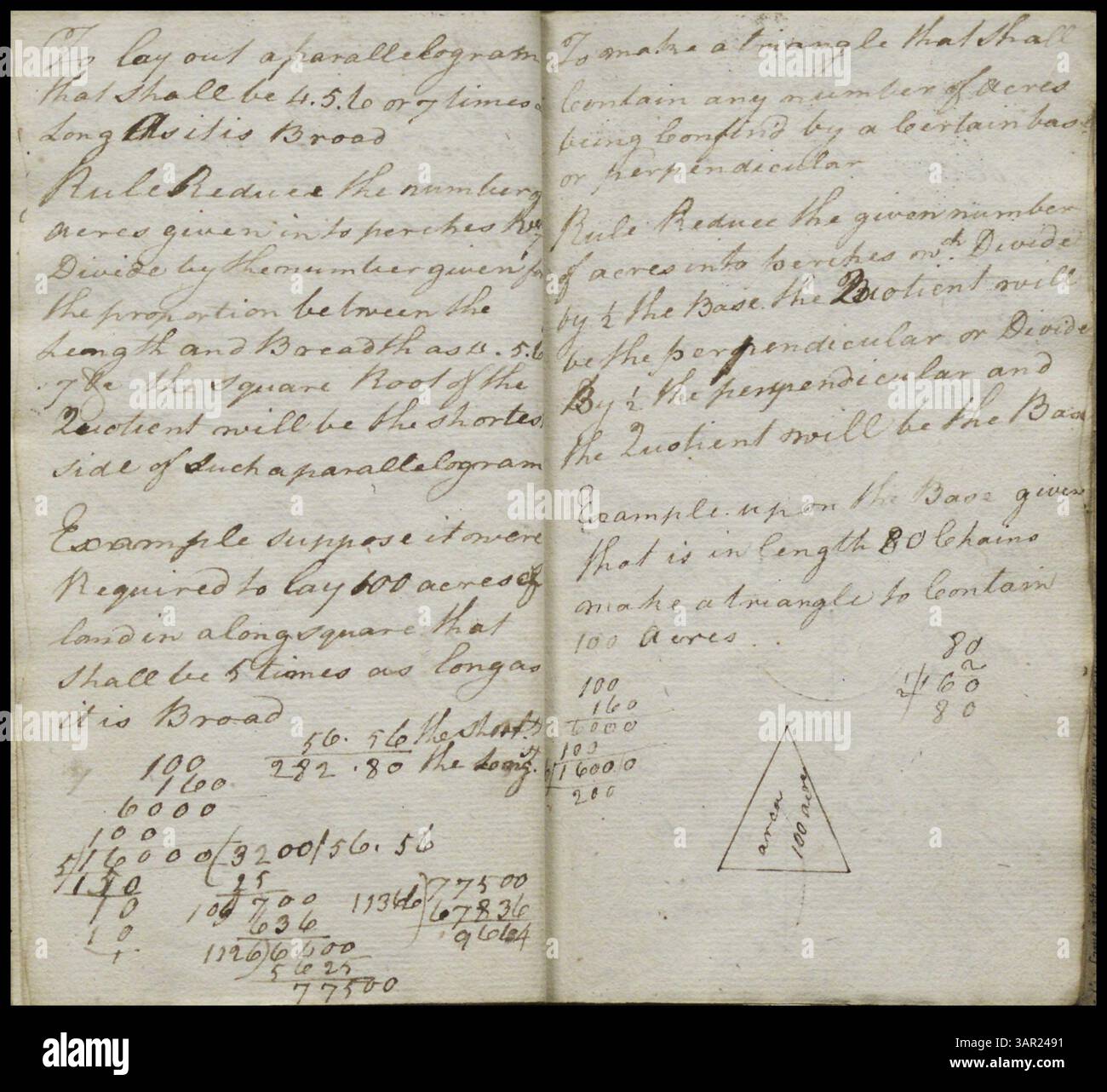 This manuscript copy of T. Pendleton's 'Practical Geometry' from ...
