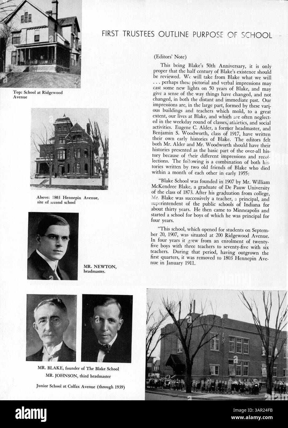 Blake High School's 1958 yearbook, 'CALL O'PAN,' commemorates the ...