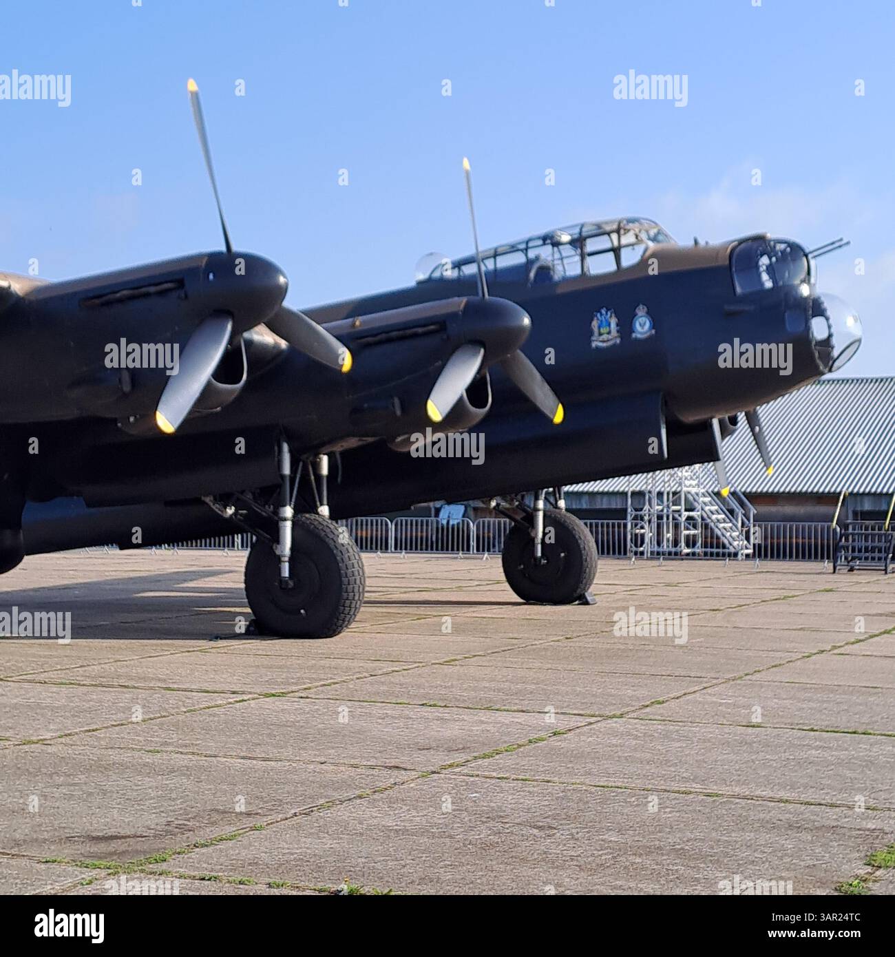 'Just Jane', an Avro Lancaster B.Mk VII, is being restored to flight ...