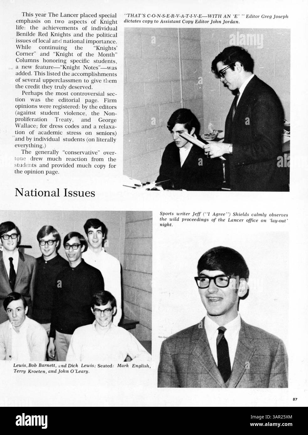 This 1969 yearbook from Benilde High documents the students, teachers ...