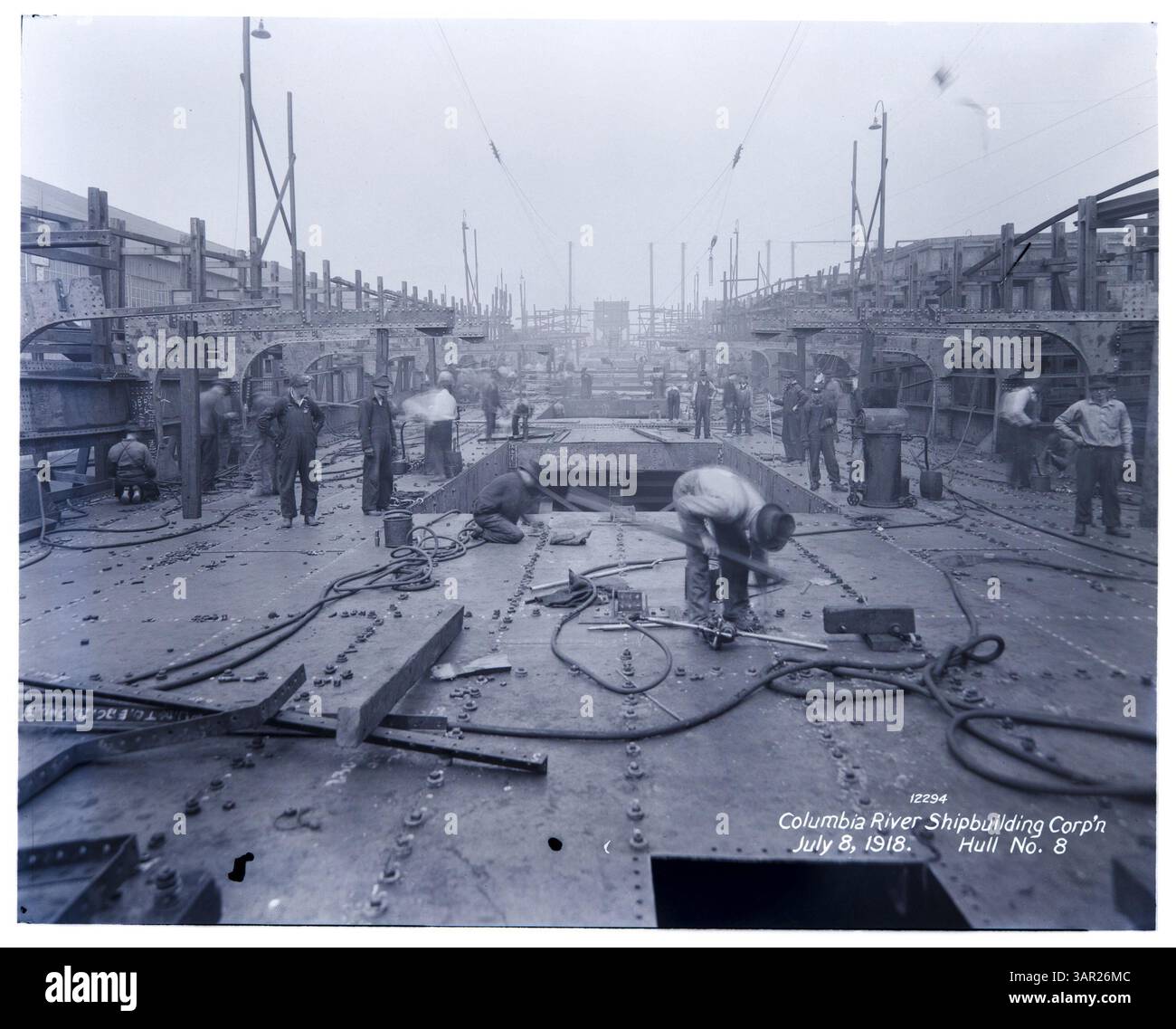 Photograph of Hull No. 8 from the Columbia River Shipbuilding ...