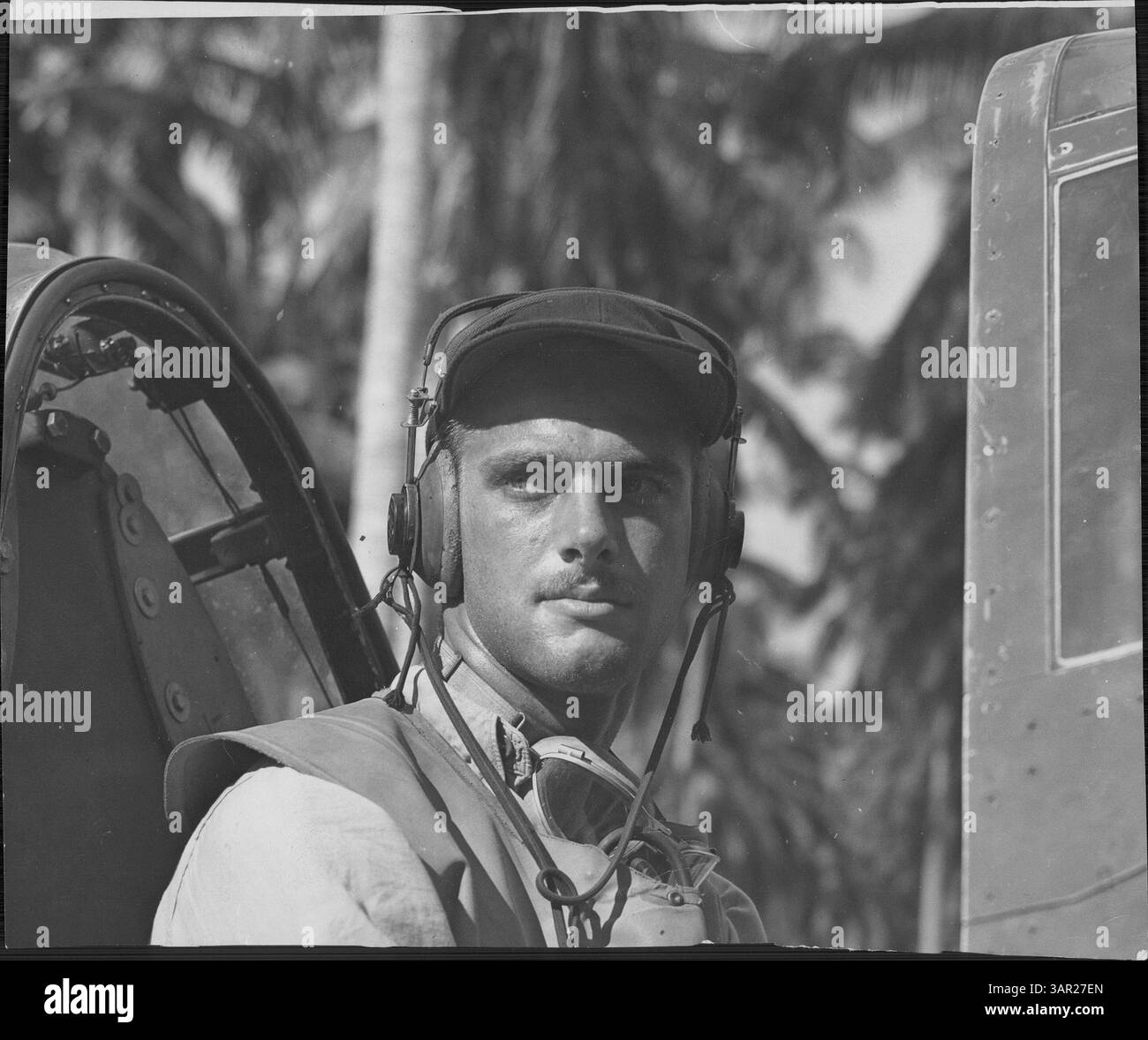 Vincent W. Carpenter, a pilot, is pictured in the South Pacific during ...
