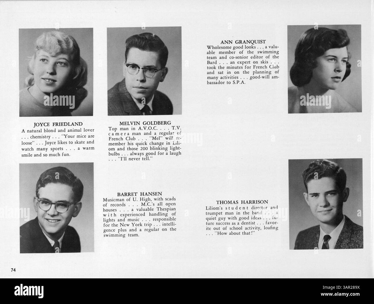 This 1959 yearbook from University High School, titled Bisbila ...