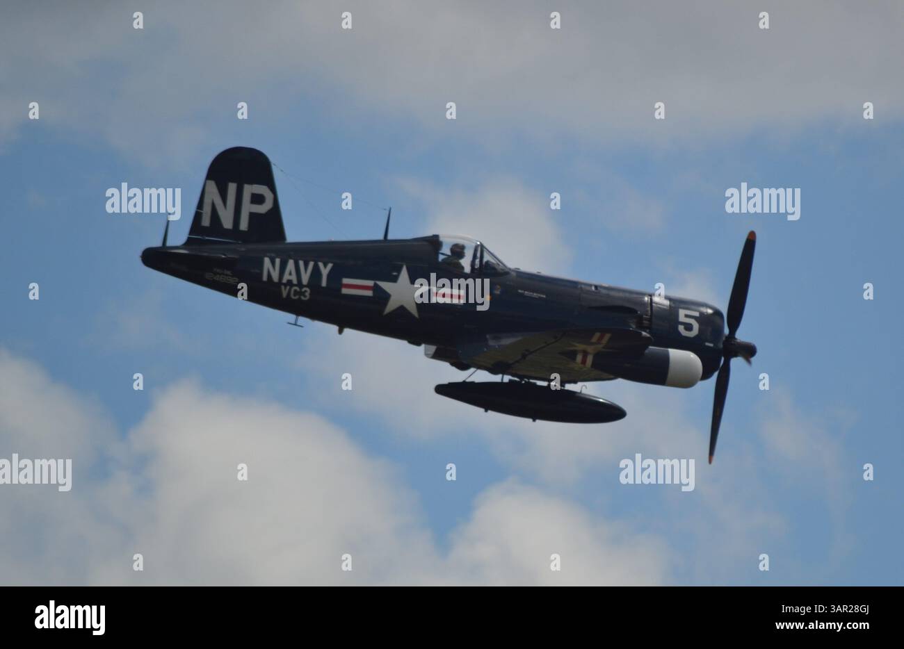 F4U-5NL Corsair nightfighter, in flight, diving Stock Photo - Alamy