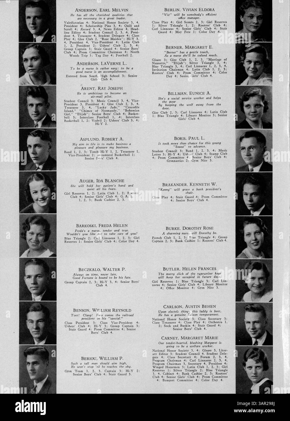 The Edison Yearbook of 1934 records the significant academic ...