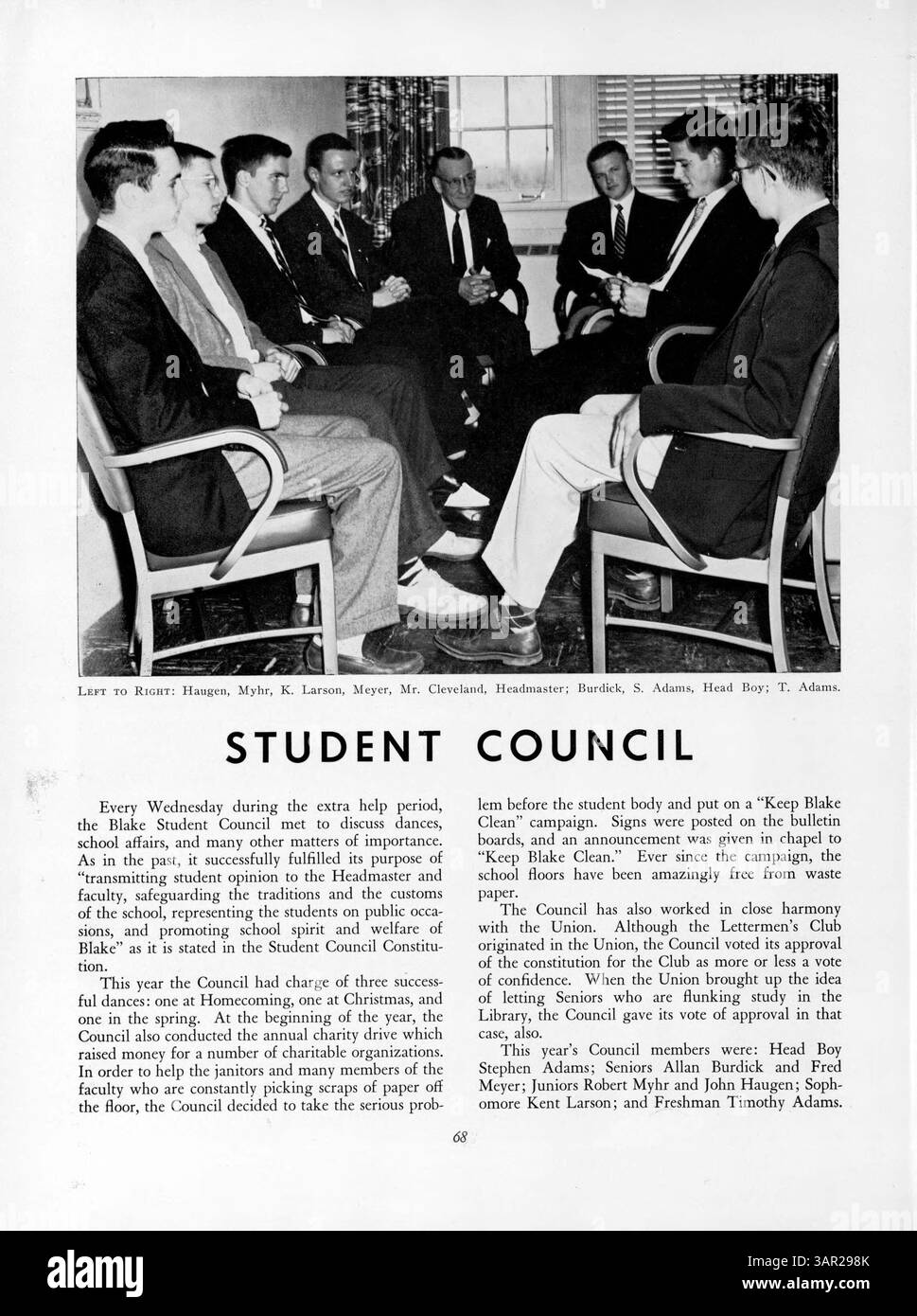 Blake School’s 1955 yearbook, 'Call O' Pan,' highlights the academic and extracurricular ...