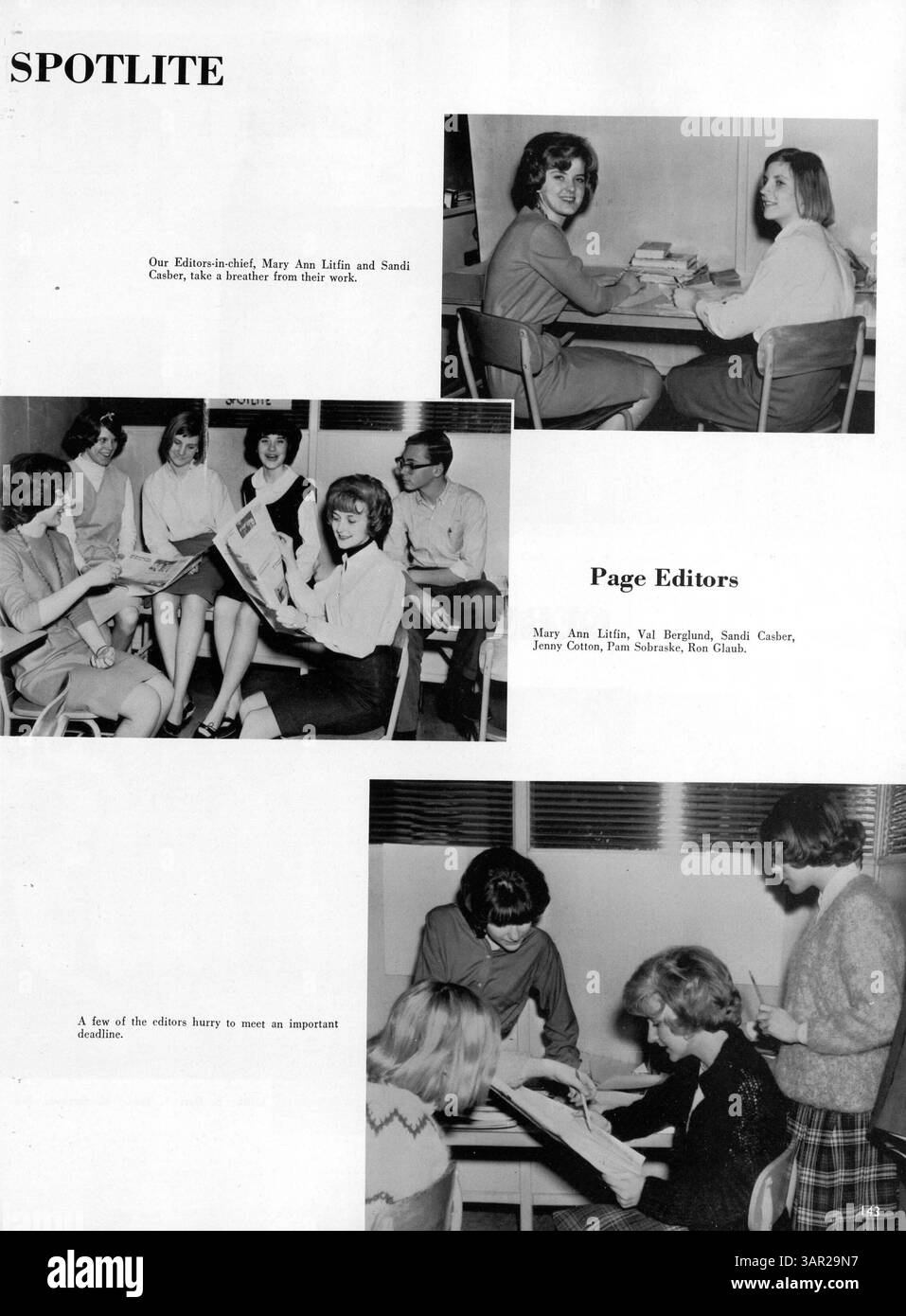 The 1964 yearbook from Richfield High School features students ...